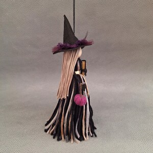 Hanging Witch Doll for Halloween Decoration, Kitchen Witch With Mini ...