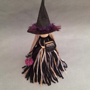 Hanging Witch Doll for Halloween Decoration, Kitchen Witch With Mini ...