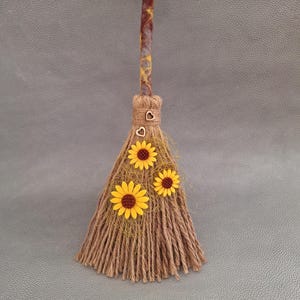 Hanging Decorative Broom for Autumn Decor Handmade of Jute 14'' - Etsy