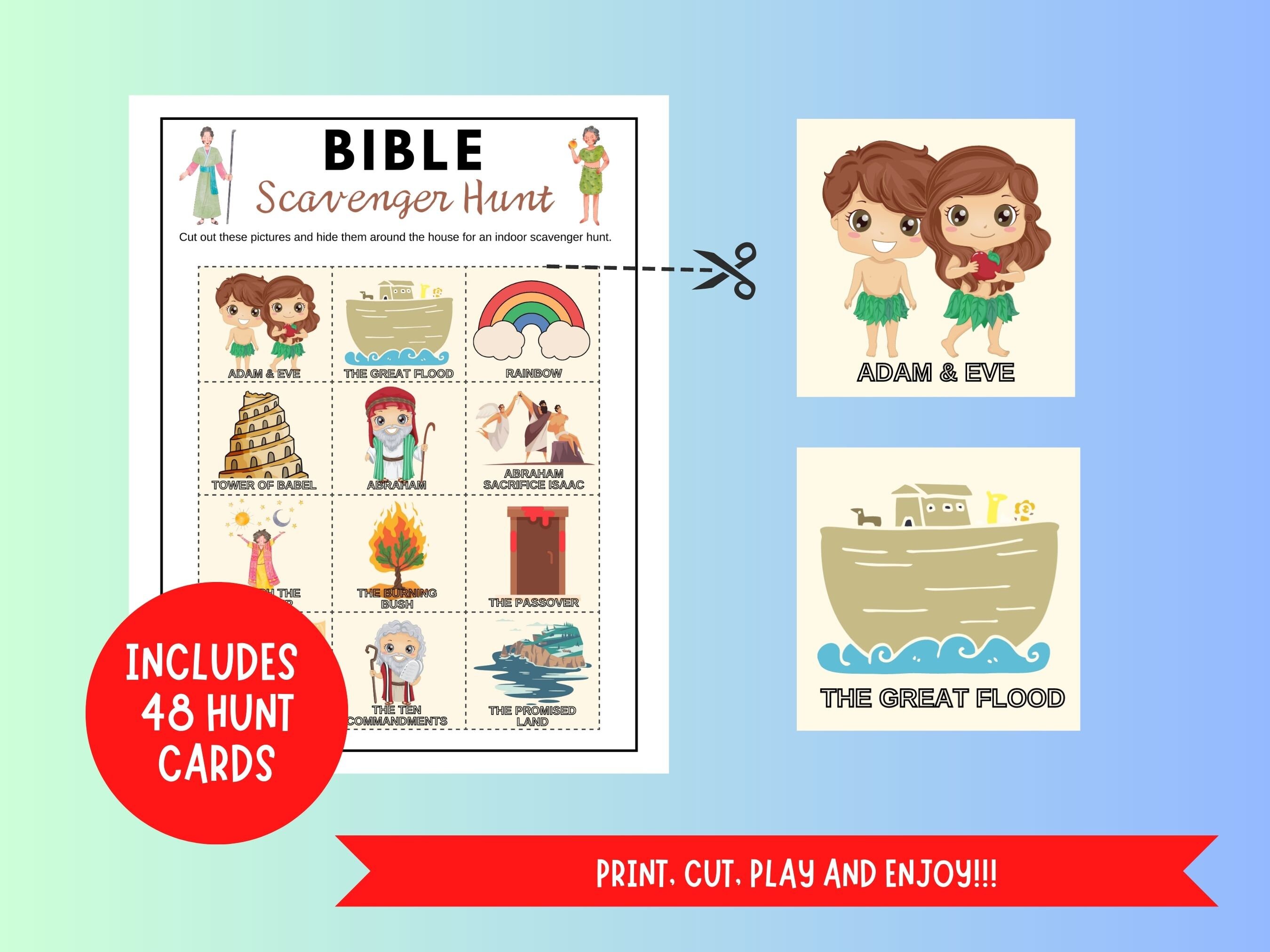 Bible Scavenger Hunt Game Bible Study Group Party Game Church Games ...