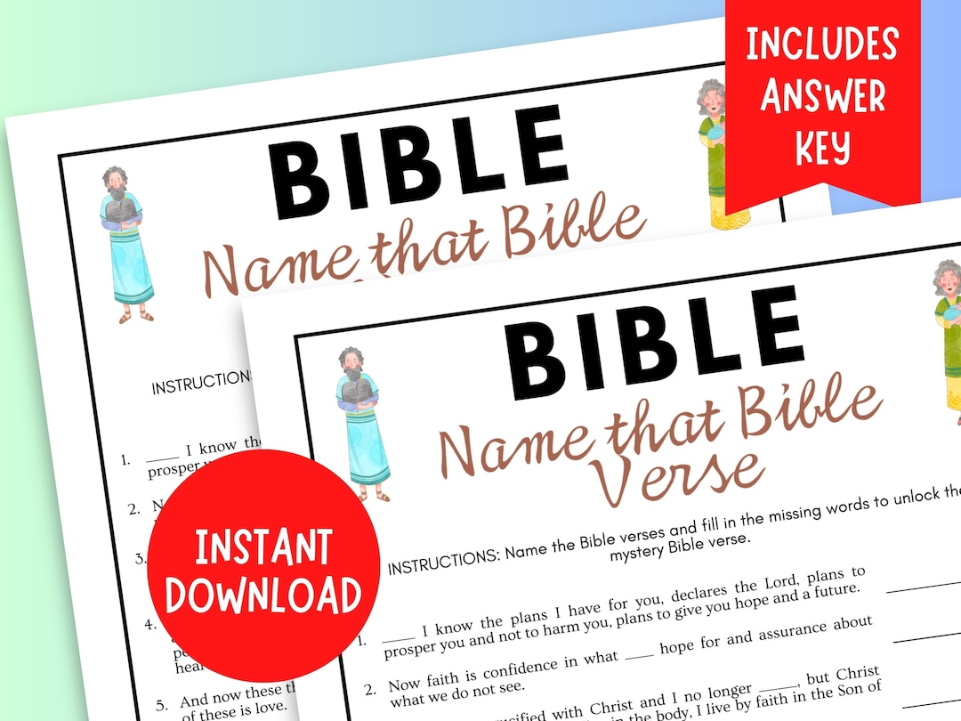 Name That Bible Verse Game | Bible Verse Game | Printable Bible Games ...