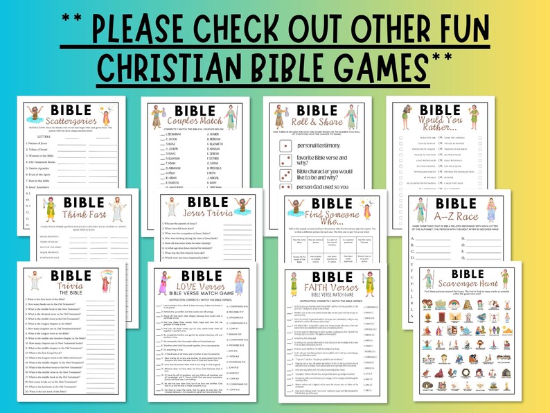 Guess Who Bible Game Bible Character Trivia Game Printable Bible Games ...