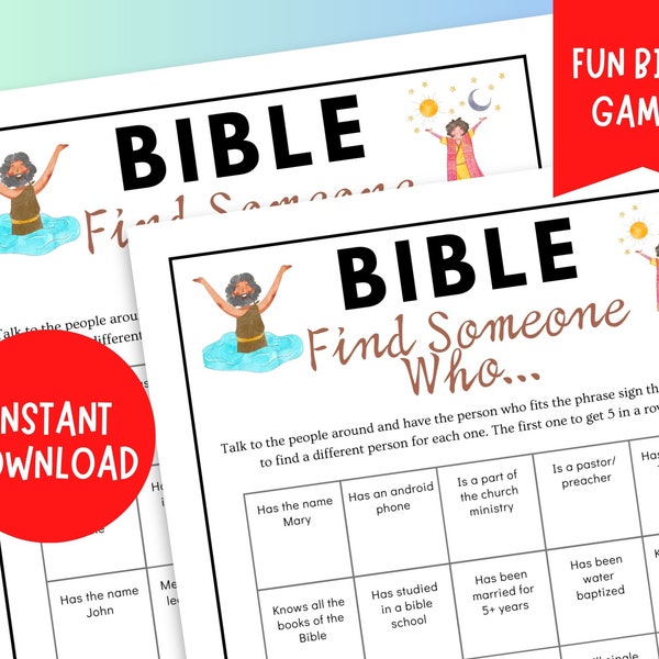 Find Someone Who Game - Etsy