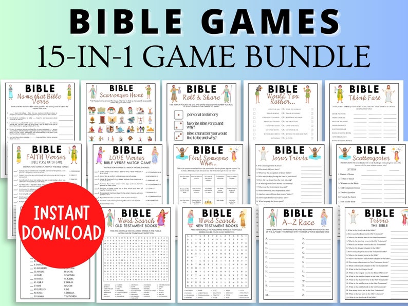Think Fast Bible Trivia Game | Bible Trivia Games | Printable Bible ...