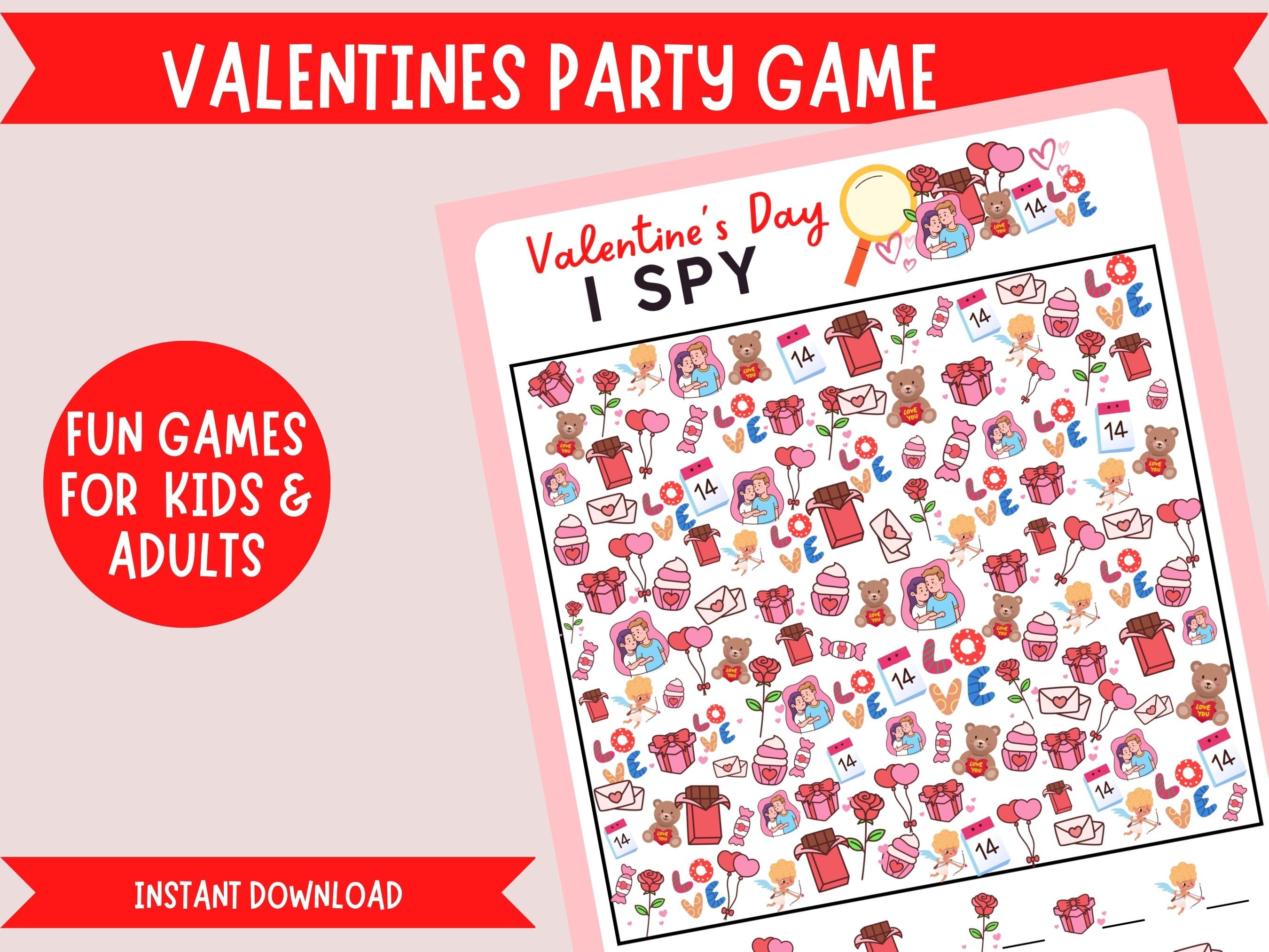 Valentine's Day I Spy Printable | I Spy for Kids | I Spy Printable | I ...