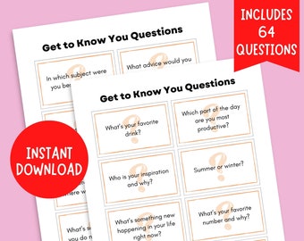 Get to Know Me Printable Board Game Template - Etsy