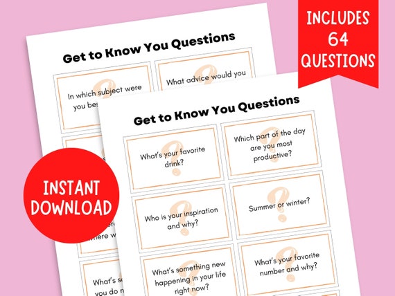 Get To Know You Icebreaker Questions Hotsell | emergencydentistry.com Get To Know You Icebreaker Questions Hotsell | emergencydentistry.com