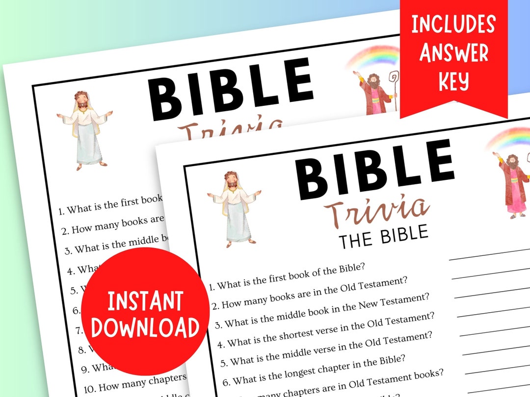 The Bible Trivia Game | Bible Quiz | Books of the Bible Trivia Game ...