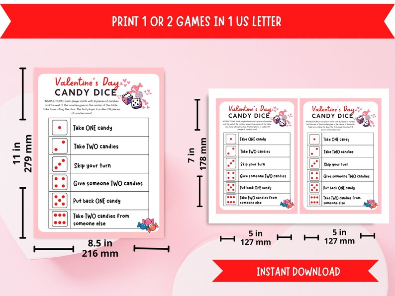 Valentine's Day Printable Games | Valentines Games Bundle | Valentines ...