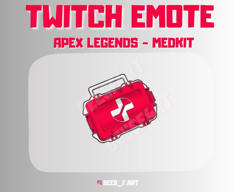 Apex Legends - Medkit- Twitch - Streamer - Discord - Gaming - Emote - Etsy