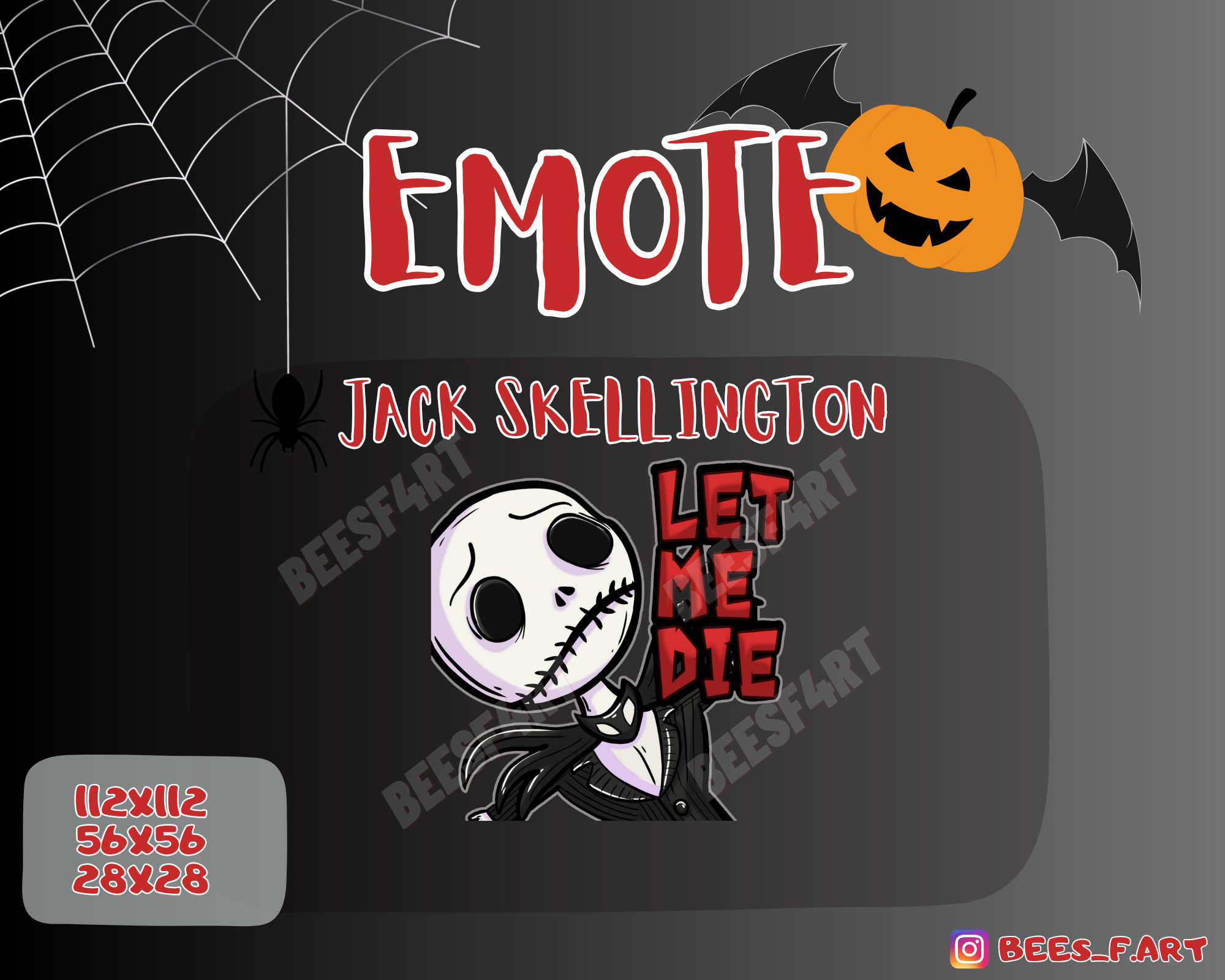 Jack Skellinton | Nightmare Before Christmas | Emote Twitch | Discord ...