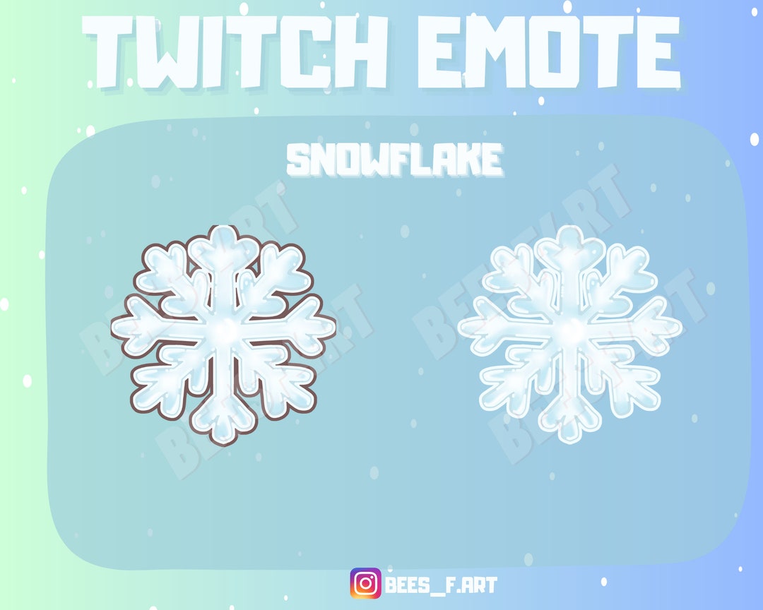 Snowflake Twitch Streamer Discord Winter Christmas Sub/bit Badges Emote ...