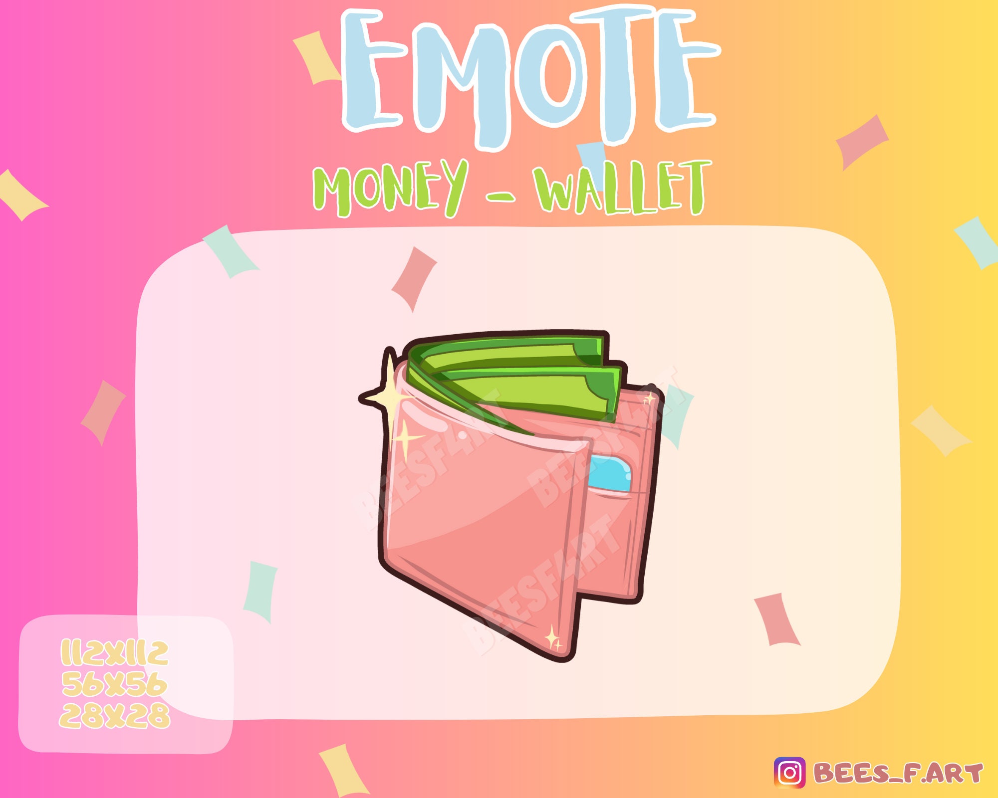 Money| Wallet | Donate | Twitch / Discord Emote - Etsy