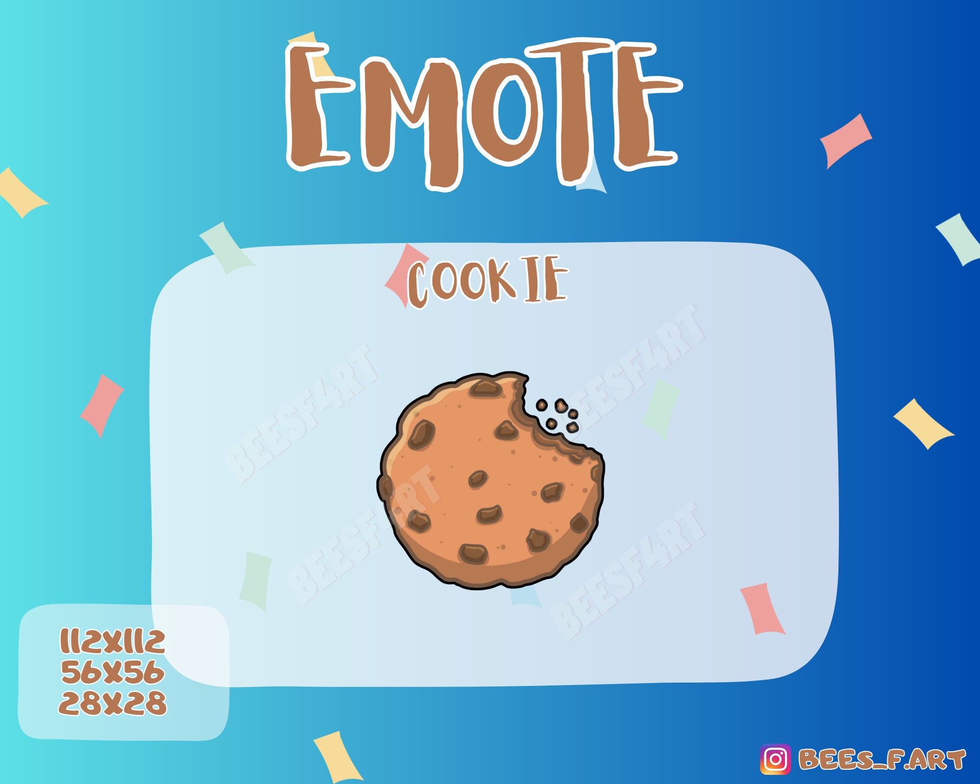 Cookie Food Yummy Twitch Discord Emote - Etsy