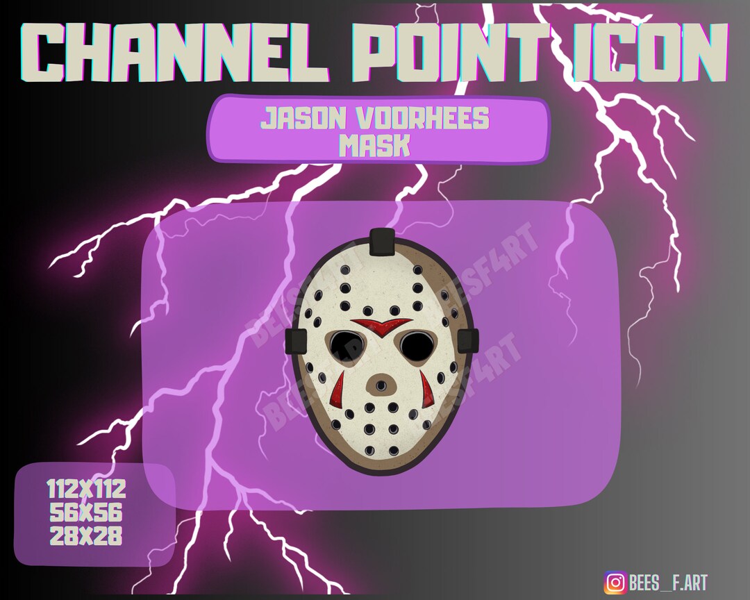 Serial Killer Mask | Jason | Channel Points Icon Twitch - Etsy