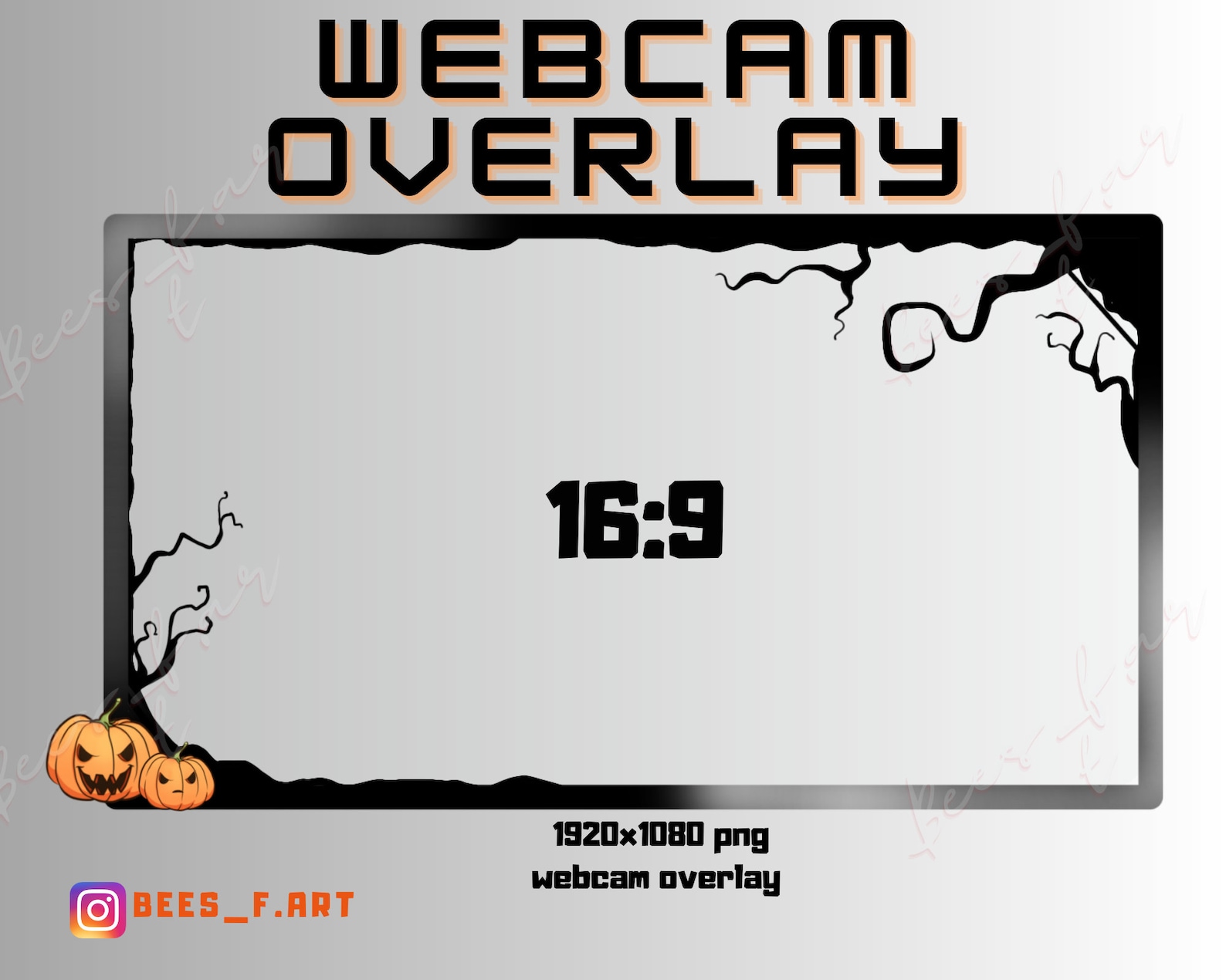 Halloween Webcam Overlay | Full Screen, Stream Border, Frame, Stream ...