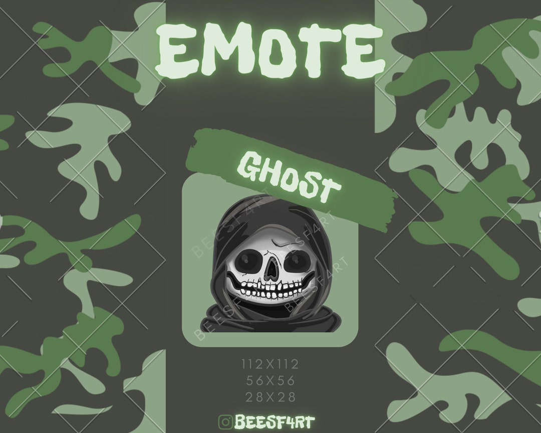 Twitch Emote Cod Ghost Chibi - Etsy