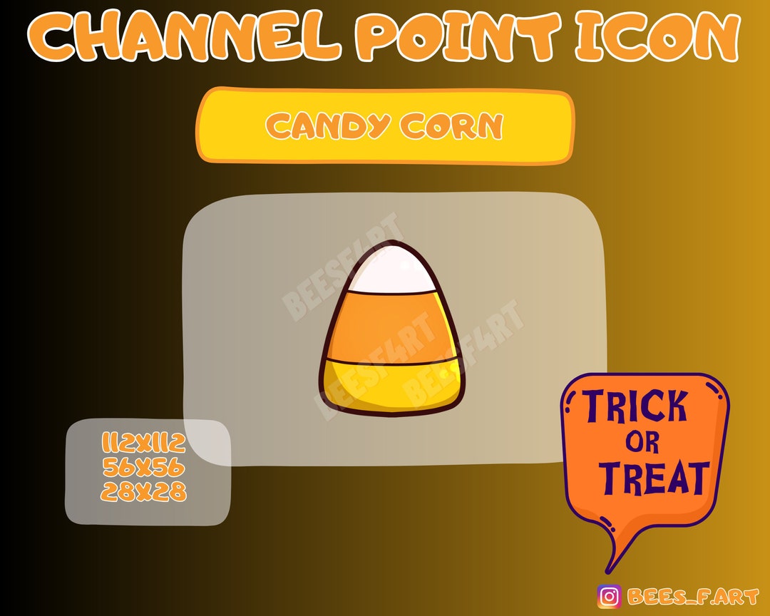 Candy Corn Twitch Channel Points Icon Streaming - Etsy
