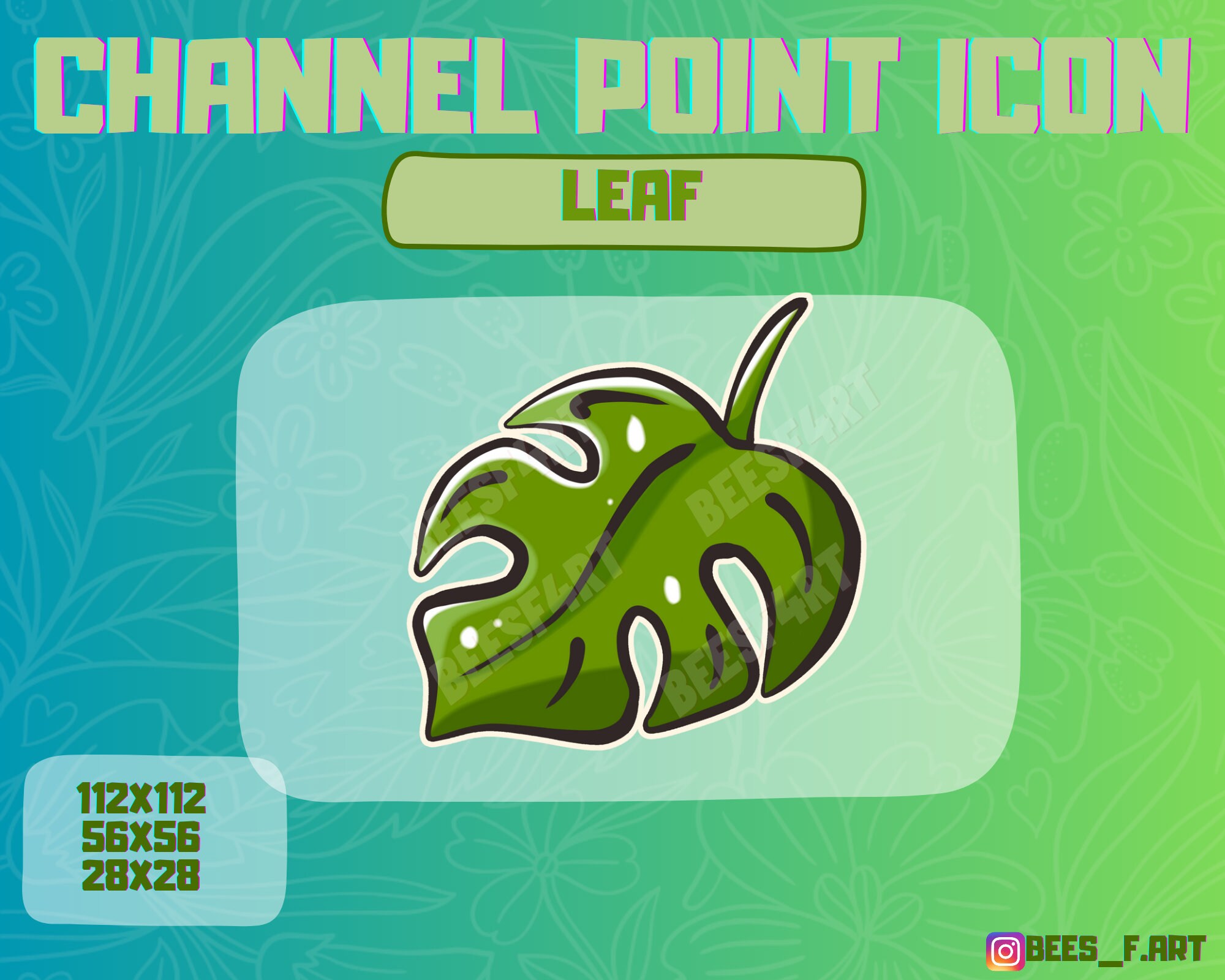 Leaf Nature Plants Channel Points Icon Twitch - Etsy