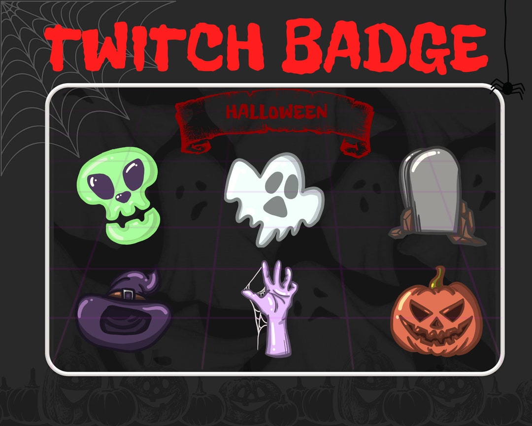 Halloween Twitch Badge Pack - Etsy