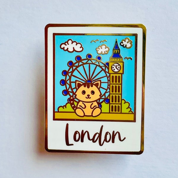 London Enamel Pin - Etsy