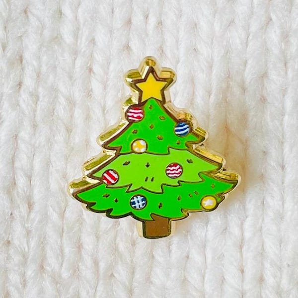 Christmas Enamel Pin - Etsy