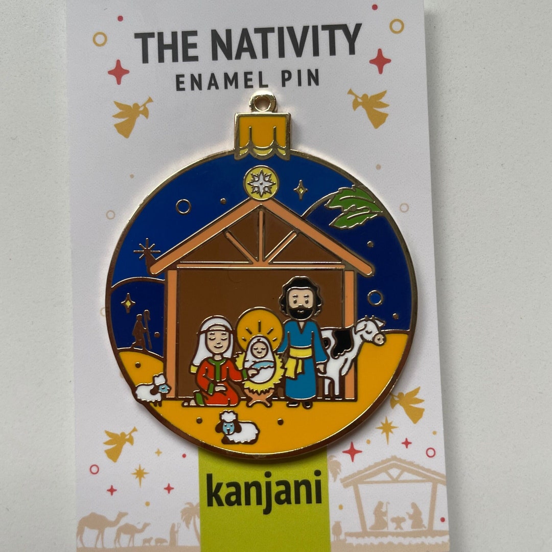 Mary Joseph Jesus Nativity Scene Ornament Christmas Decor Tree Fridge ...