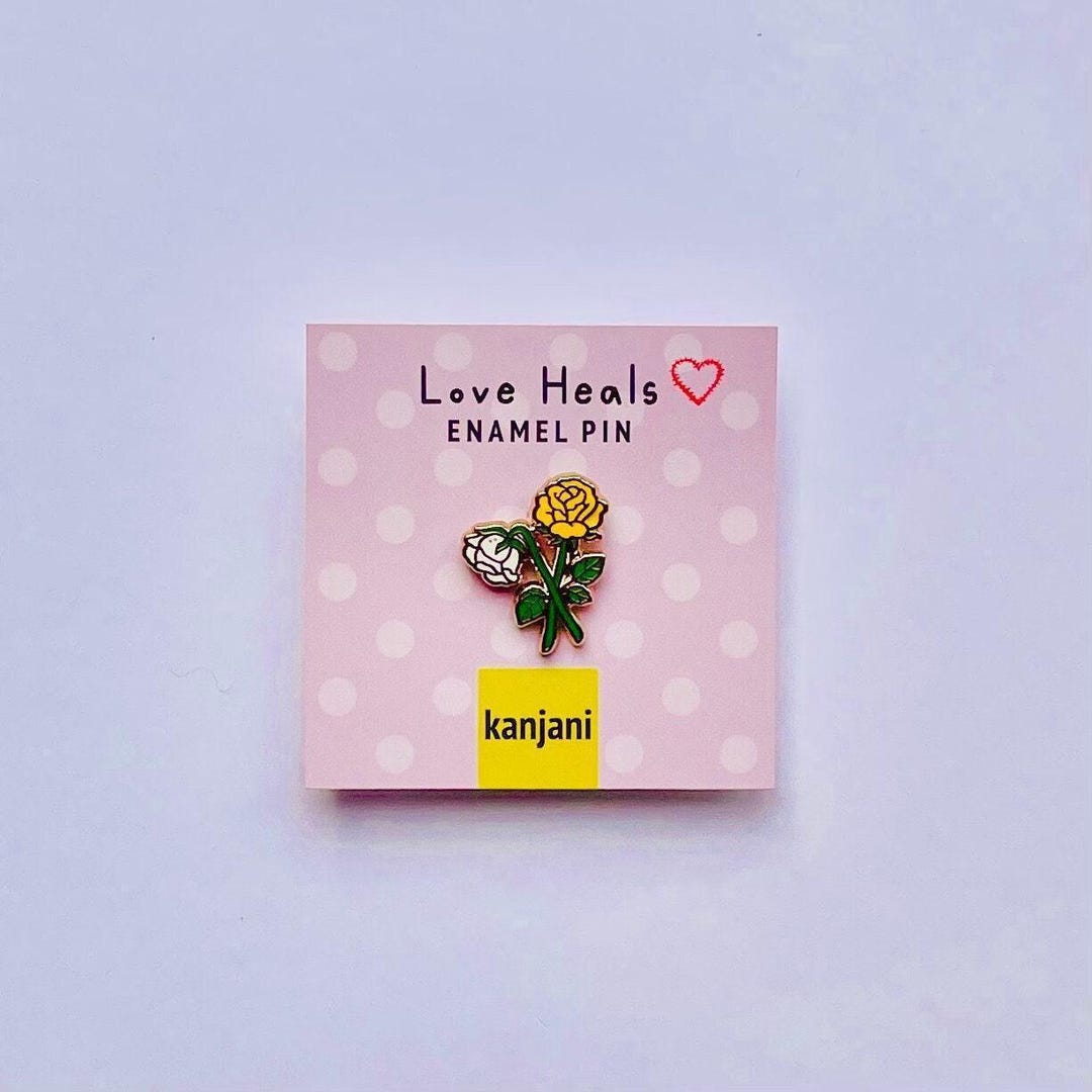 Support Rose Friendship Mini Enamel Pin Gift, Self Gift, Encouragement ...