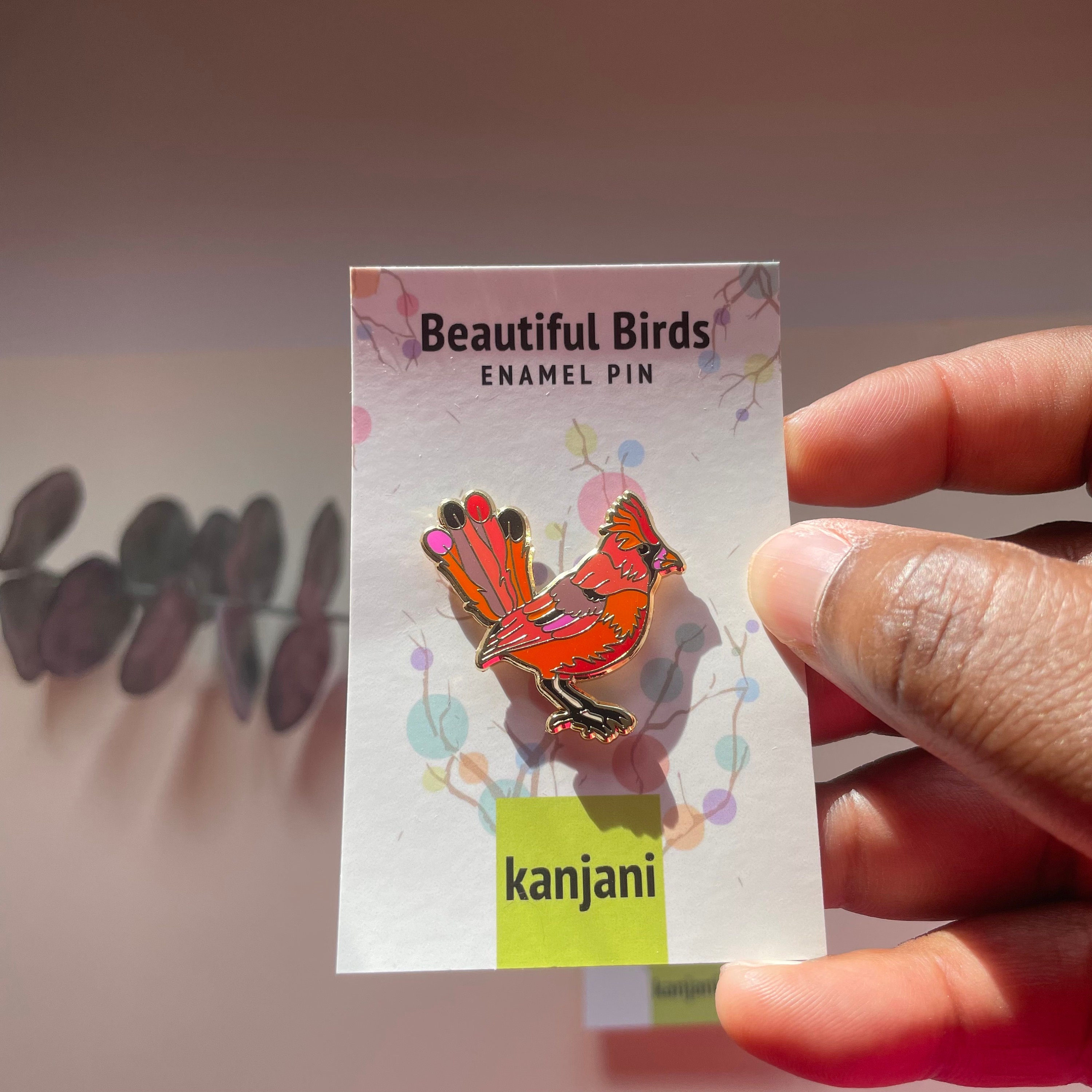 Red Cardinal Enamel Pin Northern Cardinal American Birds - Etsy