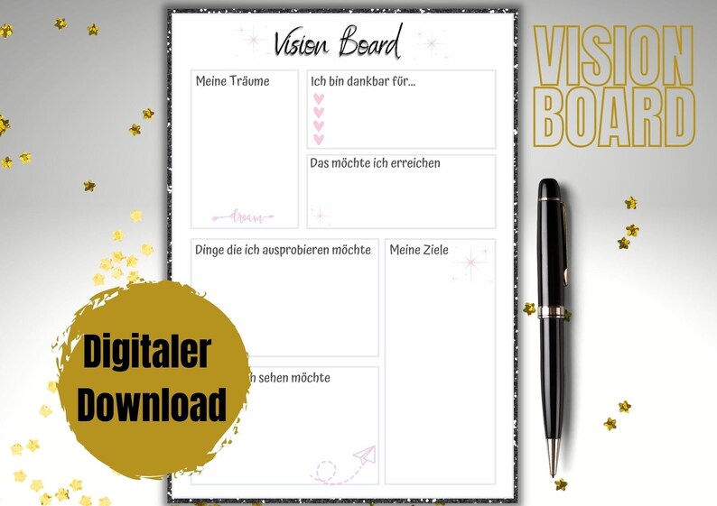 Vision Board, New Year's Resolutions, Activities for New Year's Eve ...