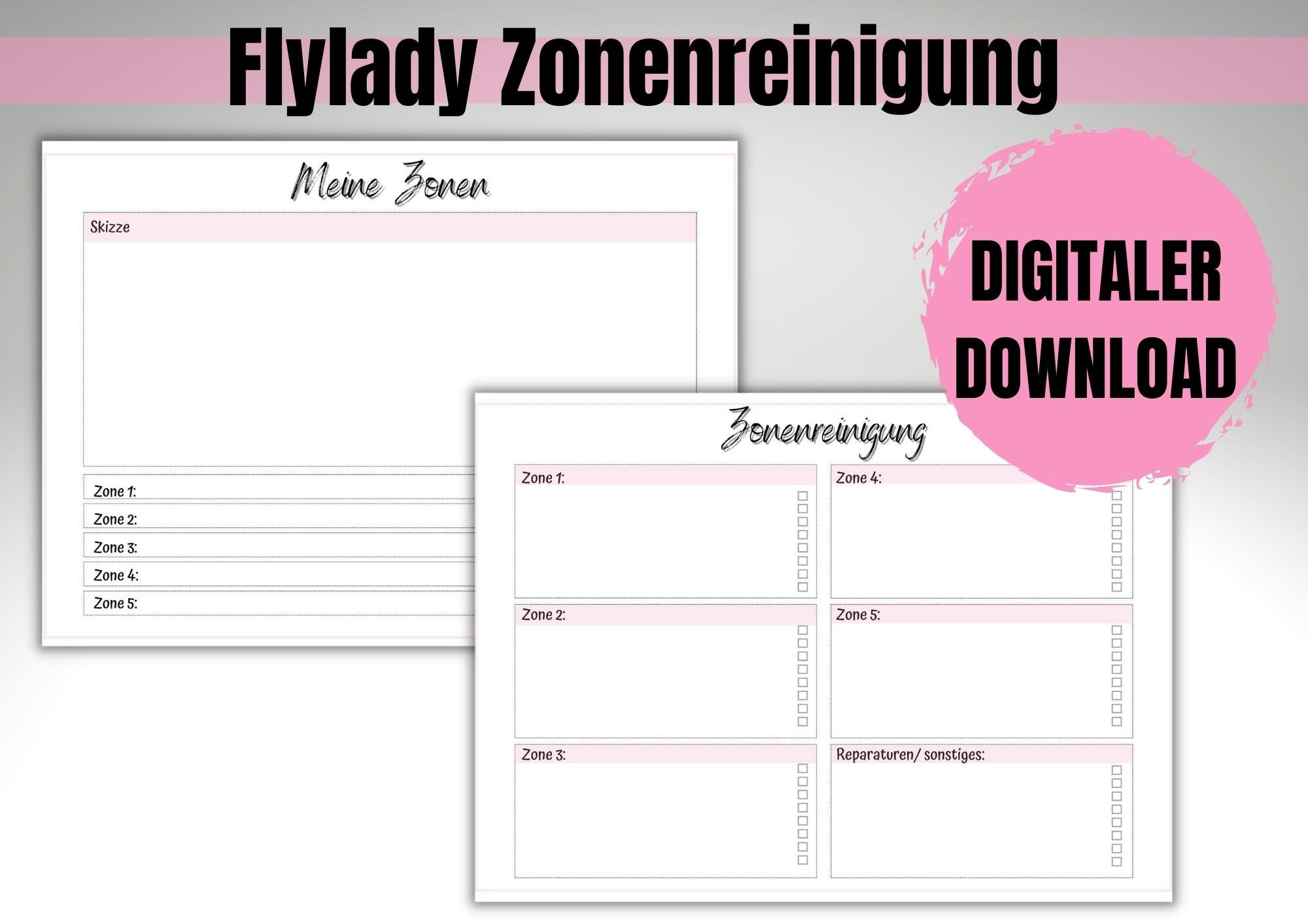 Flylady Checklists, Zone Plan, Monthly Overview, Homework, Fill-in ...