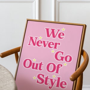 Taylor Swift Poster We Never Go Out of Style Song Lyric, Taylor Style ...