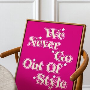 Taylor Swift Poster We Never Go Out of Style Song Lyric - Etsy