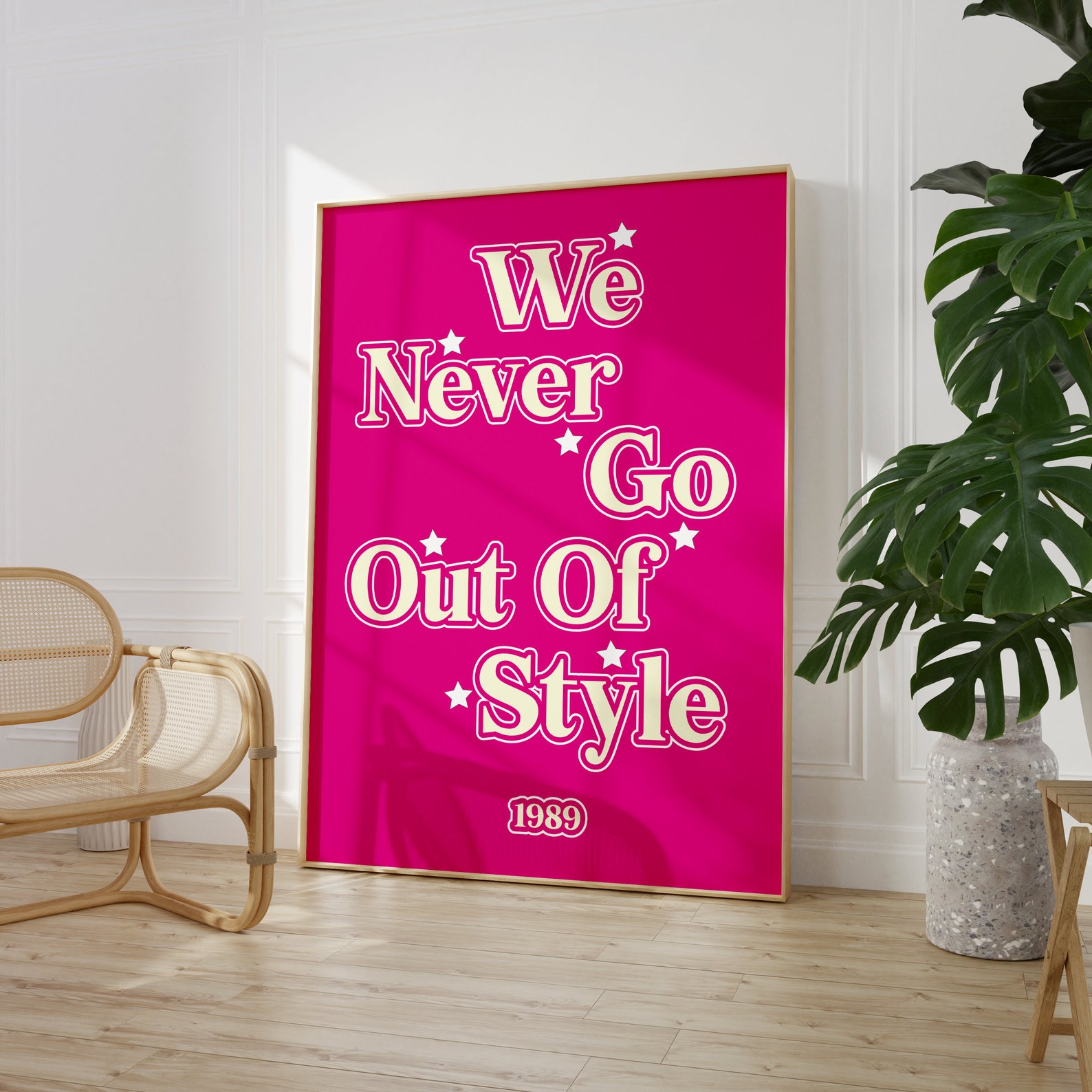 Taylor Swift Poster We Never Go Out of Style Song Lyric - Etsy