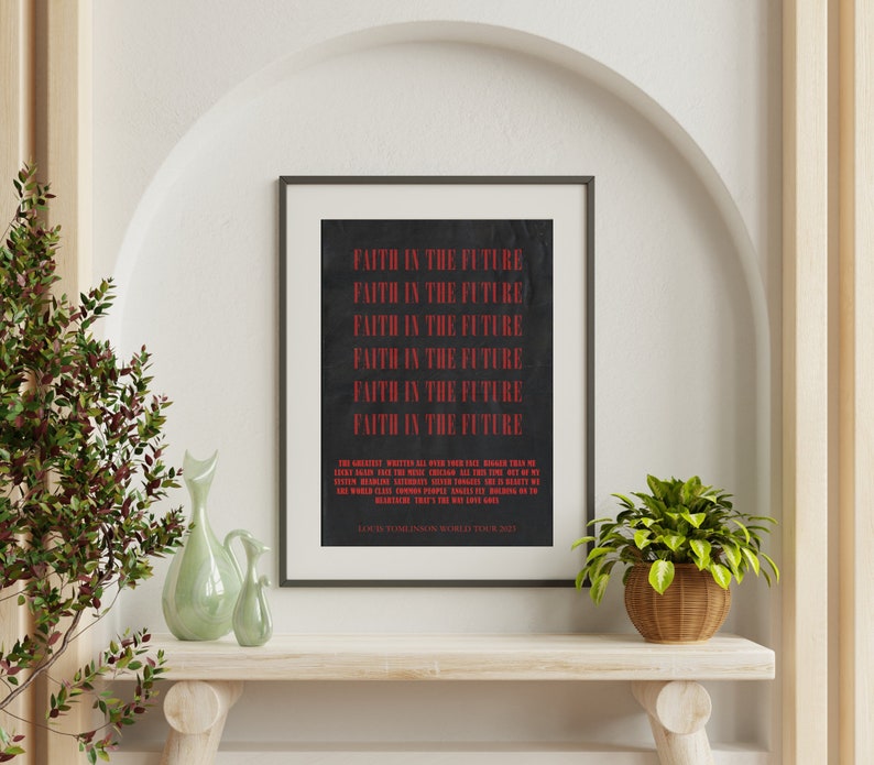 Louis Tomlinson Faith in the Future Poster FITF 2023 Tour - Etsy