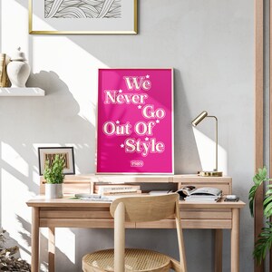 Taylor Swift Poster We Never Go Out of Style Song Lyric - Etsy