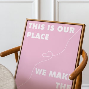 Lover Taylor Swift Poster This is Our Place, We Make the Rules Song ...