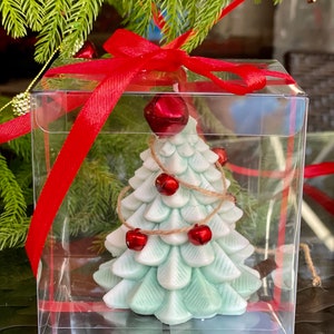 Christmas Tree Holiday Candle • Handmade •party Favor• Souvenir • Thank ...