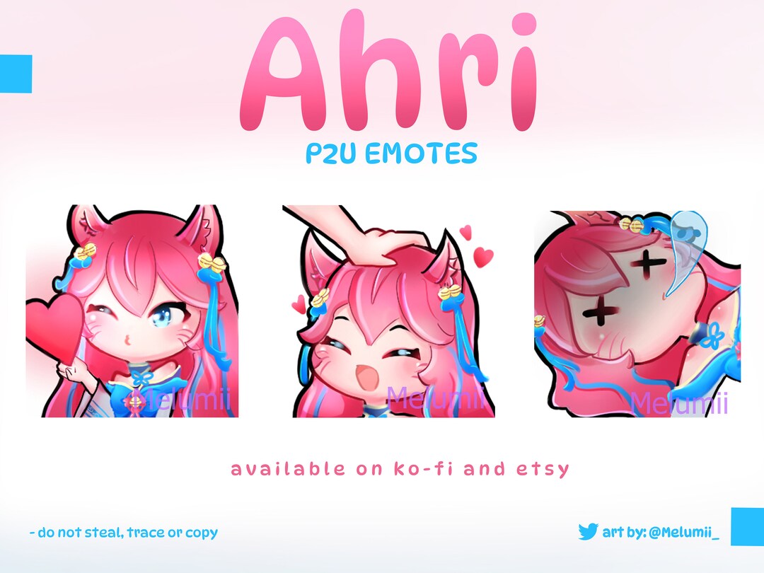 Spirit Blossom Ahri Emotes league of Legends - Etsy
