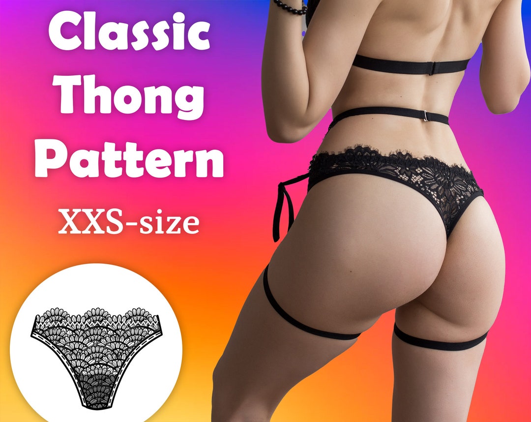 Classic Thong Digital Sewing Patterns. XXS Size, Instant Download - Etsy