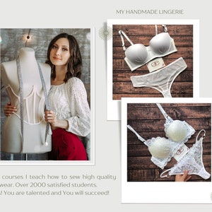 Lingerie Sewing Course + Bra Panty Making DIY Sewing Kit. Underwear Kit ...