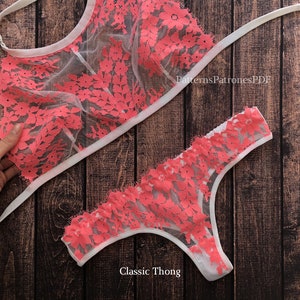 Classic Thong Digital Sewing Patterns Thongs Panties Pattern Thong ...