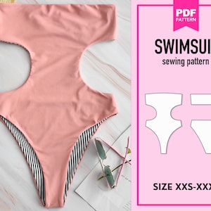Swimsuit Pattern PDF! Sewing Pattern for Women. Bikini Pattern PDF ...