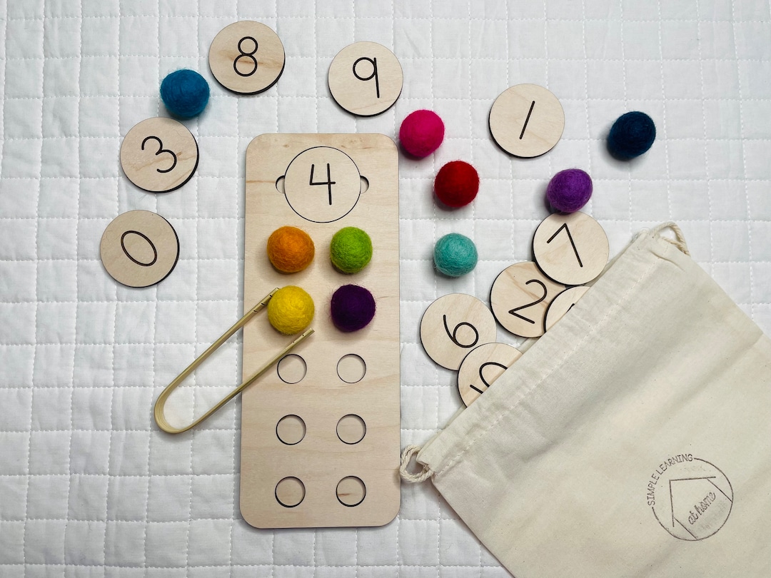 Montessori Counting Board Montessori Fine Motor Counting Board Ten ...