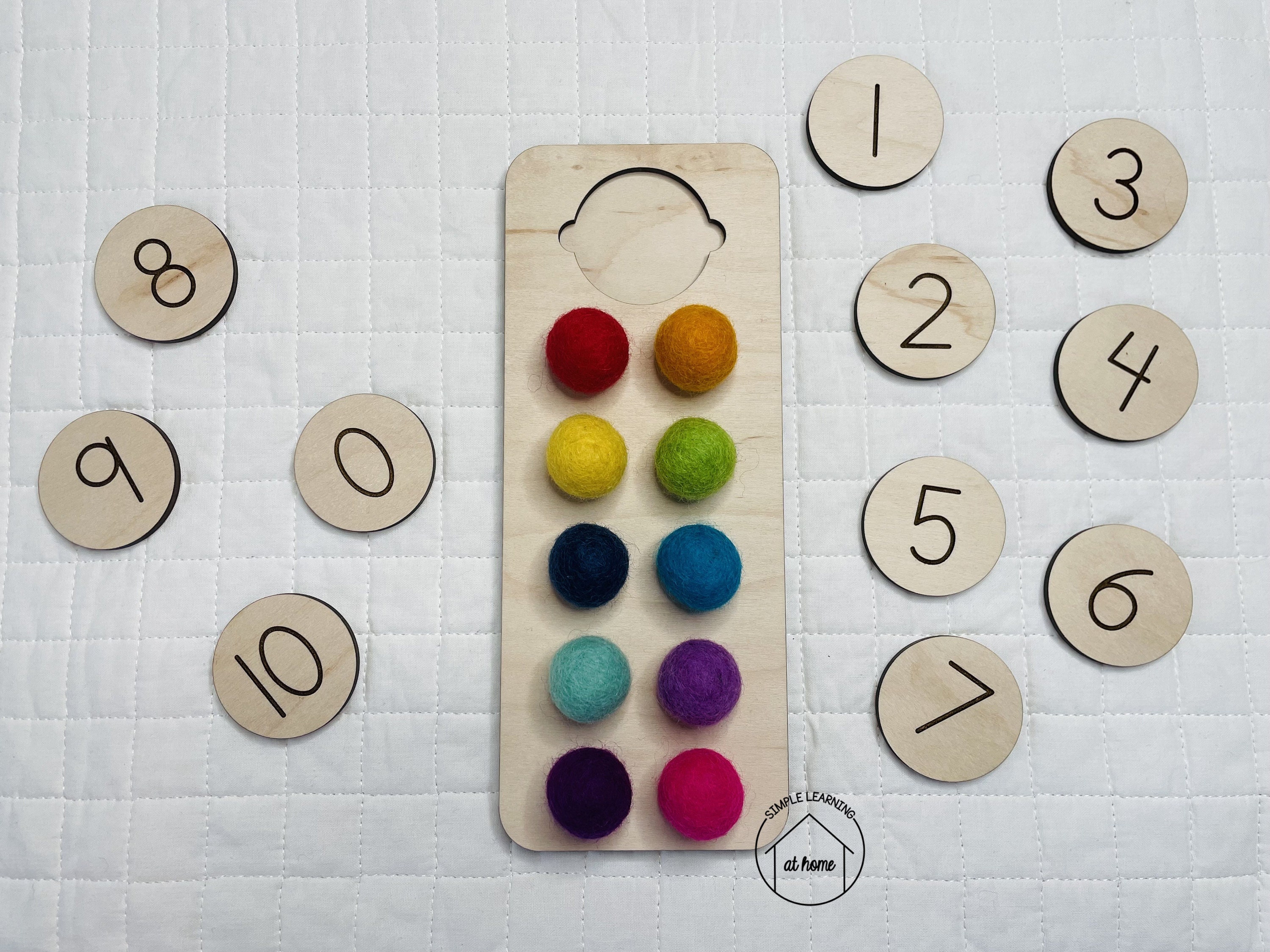 Montessori Counting Board Montessori Fine Motor Counting Board Ten ...