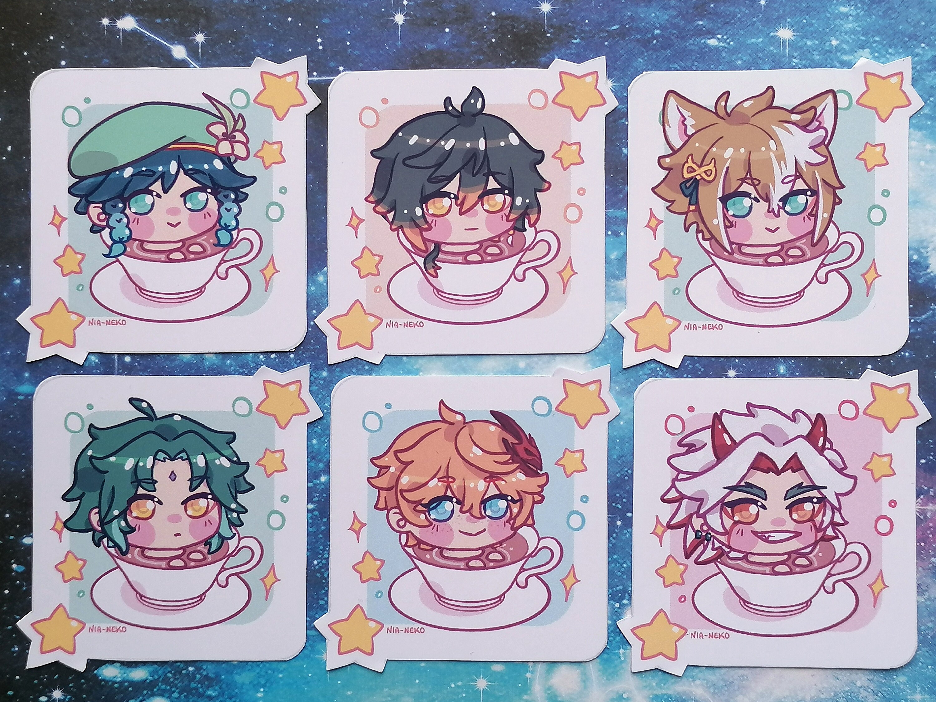 Adopt a Cup of Genshin Impact Cute Stickers From Genshin Impact venti ...