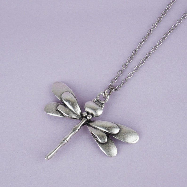 Dragonfly Necklace Silver Color | Dragonfly Lover | Dragonfly Gifts ...