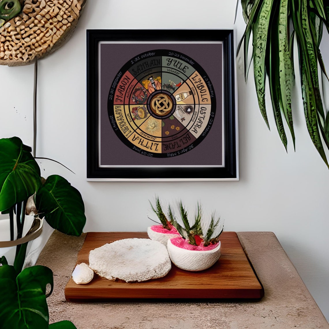 Wheel of the Year Wheel of the Year Poster Wiccan Wheel of - Etsy
