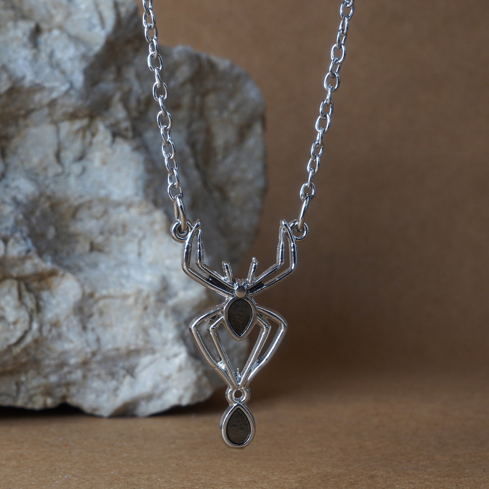 Spider Necklace Spider Pendant Spider Symbol Spider Totem - Etsy