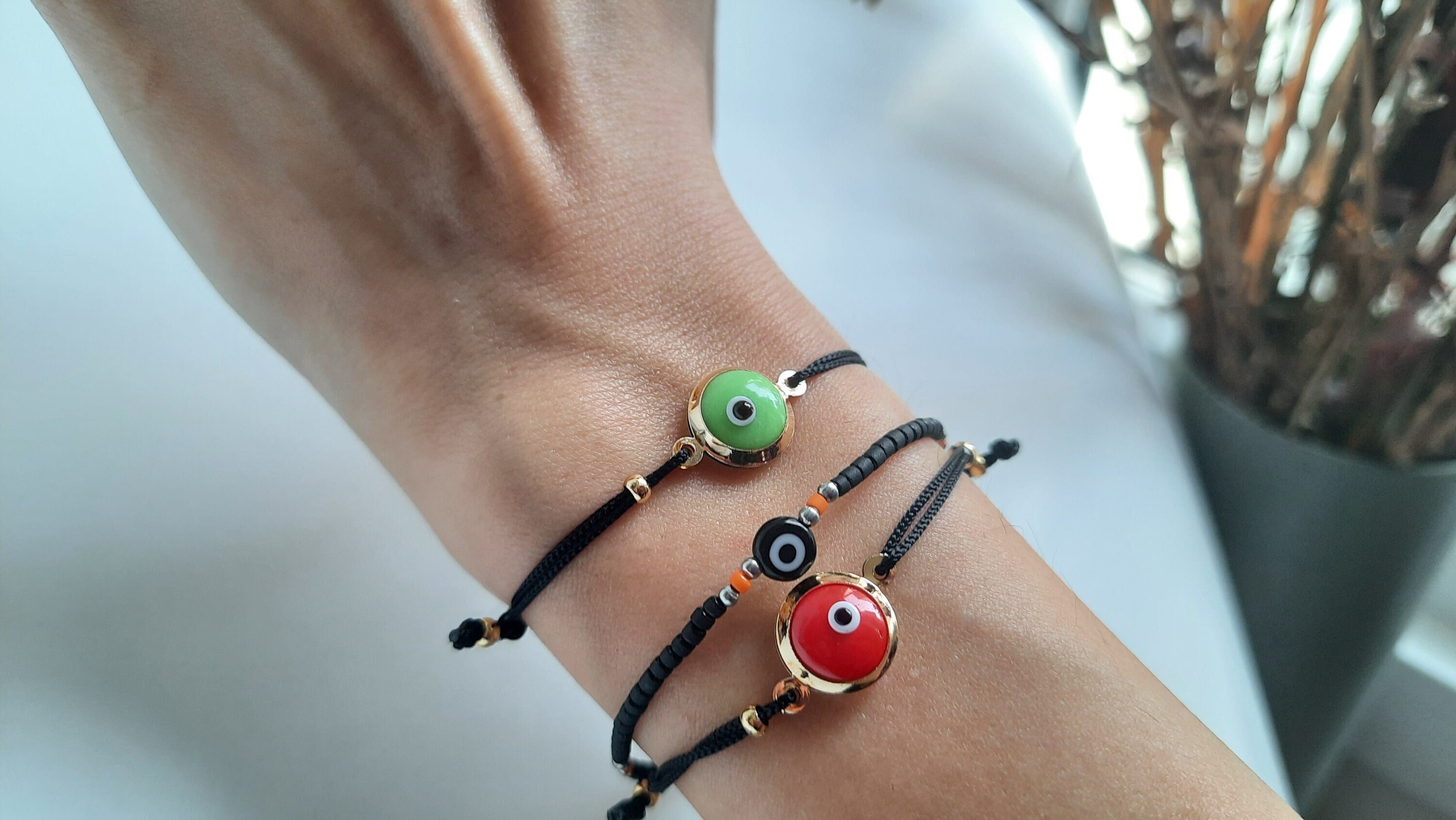 Evil Eye Bracelet Purpose, Light Blue Evil Eye Bracelet Yellow Evil Eye ...